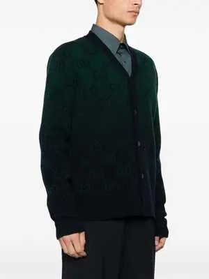 Gucci Gg Degradé-jacquard Cardigan - Blue