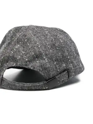 Versace Logo-print Cap - Grey