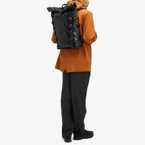 Rains Sibu Rolltop Rucksack - Black