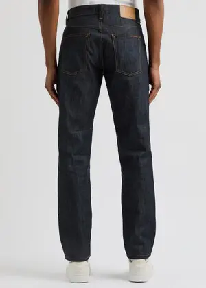 Nudie Jeans Gritty Jackson Straight-leg Jeans - Indigo