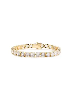 CZ BY KENNETH JAY LANE Crystal-embellished Tennis Bracelet - Gold