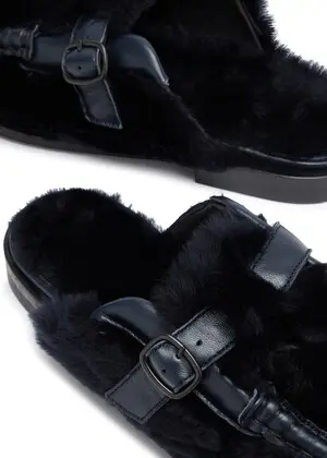 Hereu Barraca Shearling Loafer Sliders