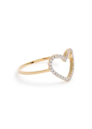 Yvonne Léon 18kt Diamond Heart Ring