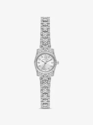 Michael Kors Mini Lexington Pavé -tone Watch In By - Silver