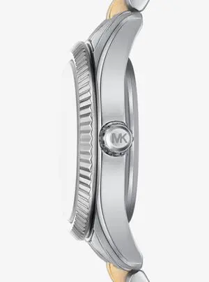 Michael Kors Lexington Pavé Two-tone Stainless Steel Watch
