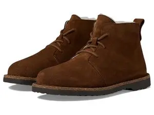 BIRKENSTOCK Uppsala Mid Lace-up Shearling Suede Boots - Dark Tea