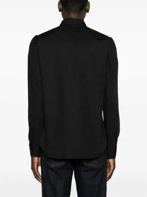 Versace Logo-embroidered Cotton Shirt