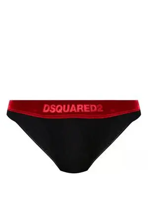 Dsquared2 Monogram-pattern Briefs - Black