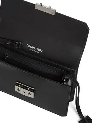 Dsquared2 Logo-engraved Leather Clutch