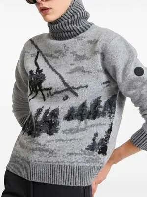 YVES SALOMON Jacquard Knit Jumper