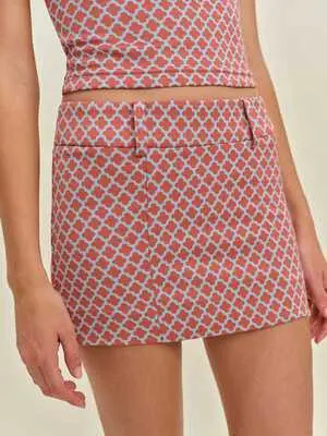REFORMATION Sara Knit Mini Skirt - Blue