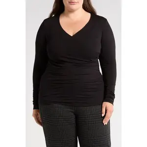 Universal Standard Liquid Cross Front Top - Black