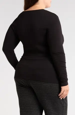 Universal Standard Liquid Cross Front Top - Black