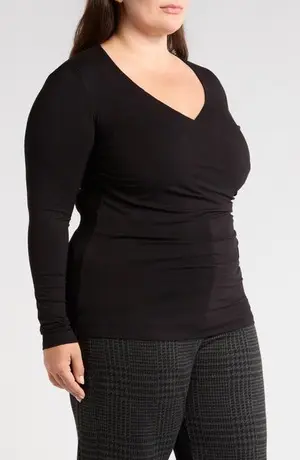 Universal Standard Liquid Cross Front Top - Black