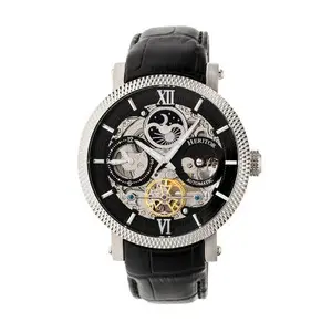 HERITOR AUTOMATIC Heritor Automatic Aries Skeleton Bracelet Watch Black
