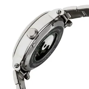 HERITOR AUTOMATIC Aries Skeleton Leather-band Watch - Silver/white