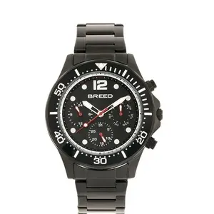 BREED Pegasus Bracelet Watch With Day/date - Black