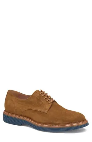 Johnston & Murphy Jenson Plain Toe Derby - Snuff European Suede