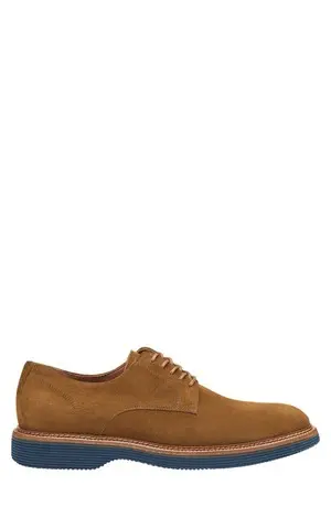 Johnston & Murphy Jenson Plain Toe Derby - Snuff European Suede