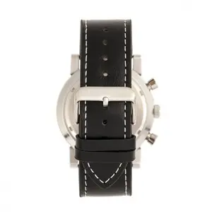 BREED Ryker Chronograph Leather Strap Watch - Black