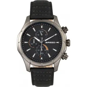 BREED Lacroix Chronograph Strap Watch - Gunmetal/black