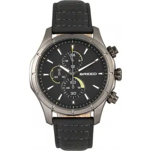 BREED Lacroix Chronograph Strap Watch - Gunmetal/charcoal