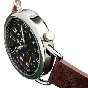 BREED Regulator Leather Strap Watch - Brown/black