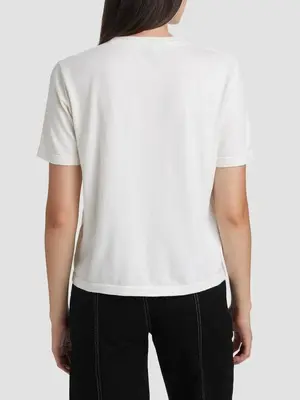 Rails Cotton-cashmere T-shirt - White