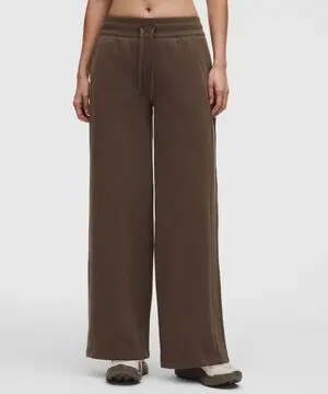 Lululemon Scuba Mid-rise Wide-leg Pant - Walnut Crunch