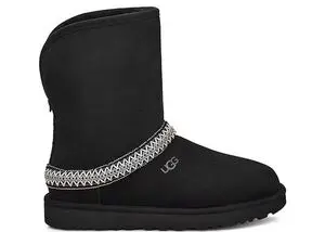 UGG Classic Short Crescent Boots - Black