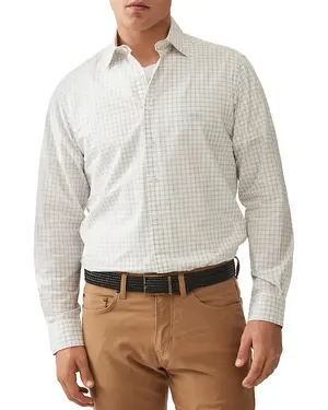 Rodd & Gunn Three Streams Slim Fit Button Front Shirt - Fern