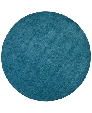 FEIZY Luna 8049f Round Area Rug, 8' X 8 - Teal