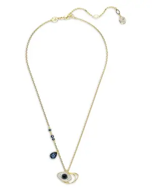SWAROVSKI Symbolica Crystal Evil Eye Pendant Necklace - Blue/gold