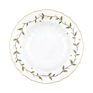 HEREND Rothschild Garden Rim Soup Plate - Multi