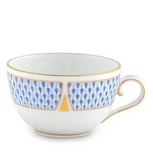 HEREND Art Deco Tea Cup - Blue
