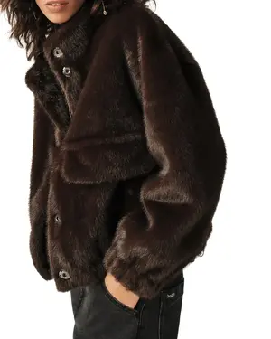Ba&sh Paros Faux Fur Coat