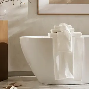 BOLL & BRANCH 6 Piece Spa Bath Towel Set - White