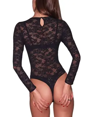 FLEUR DU MAL Le Stretch Thong Bodysuit