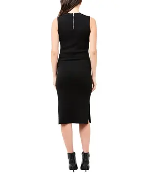 RIPE MATERNITY Layered Knit Nursing Dress - Black