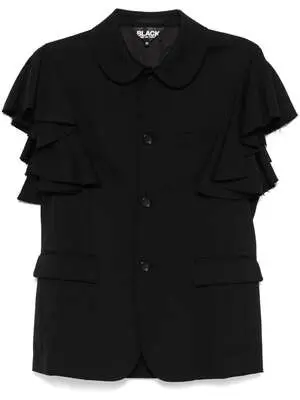 BLACK COMME DES GARÇONS Ruffle Detailing Blazer