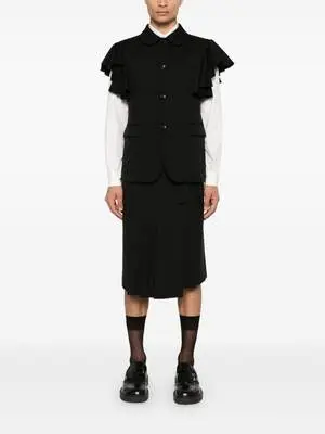 BLACK COMME DES GARÇONS Ruffle Detailing Blazer