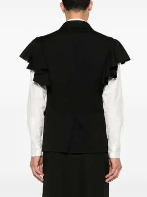 BLACK COMME DES GARÇONS Ruffle Detailing Blazer
