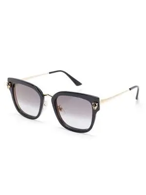 Cartier Butterfly-frame Sunglasses - Black