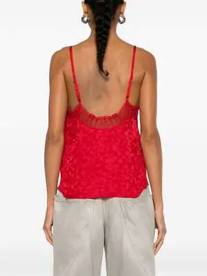 Zadig&Voltaire Cyoko Silk Satin Jacquard Tank Top