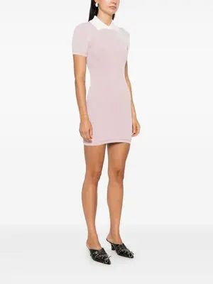 Gcds Contrasting Collar Mini Dress