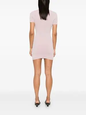 Gcds Contrasting Collar Mini Dress