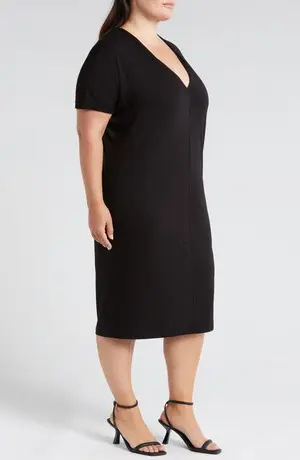 Universal Standard Teresa Jersey Shift Dress - Black