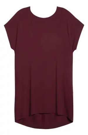 Universal Standard Helen Shift Dress - Black Cherry