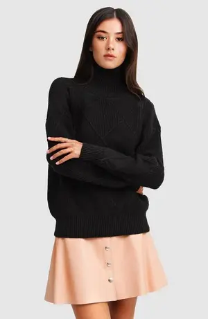 Belle & Bloom Turtleneck Sweaters For Women