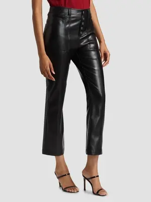 Cinq À Sept Wallace Faux Leather Pants - Black